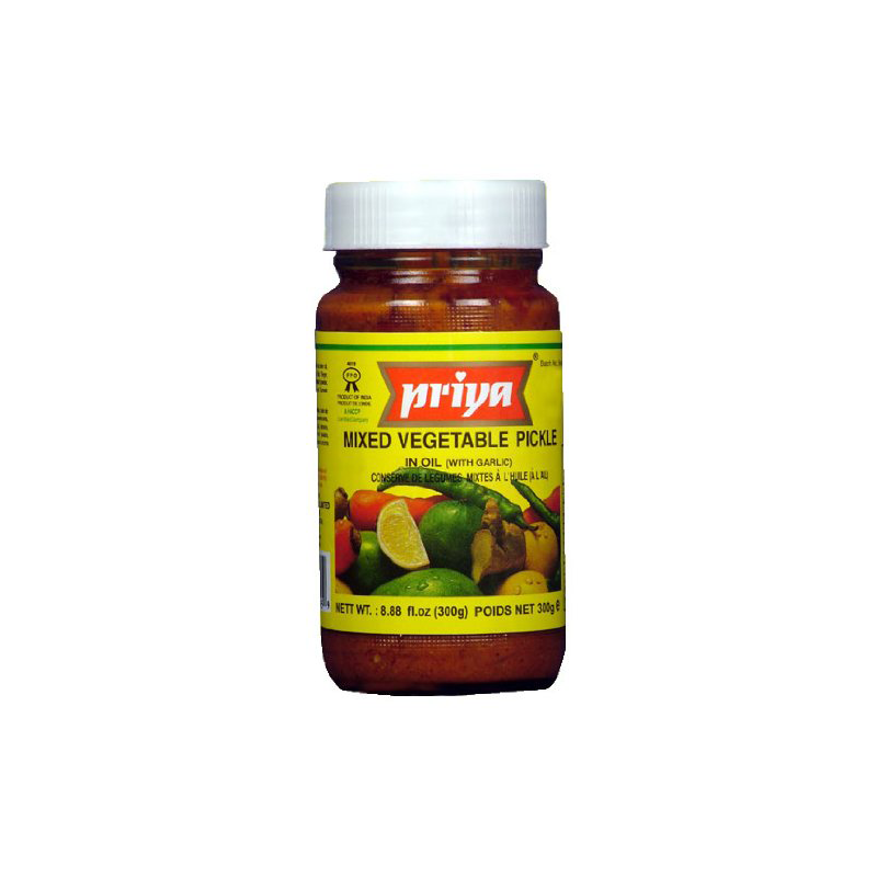 Priya Mix Vegetable Pickle w/o Garlic 300 gms