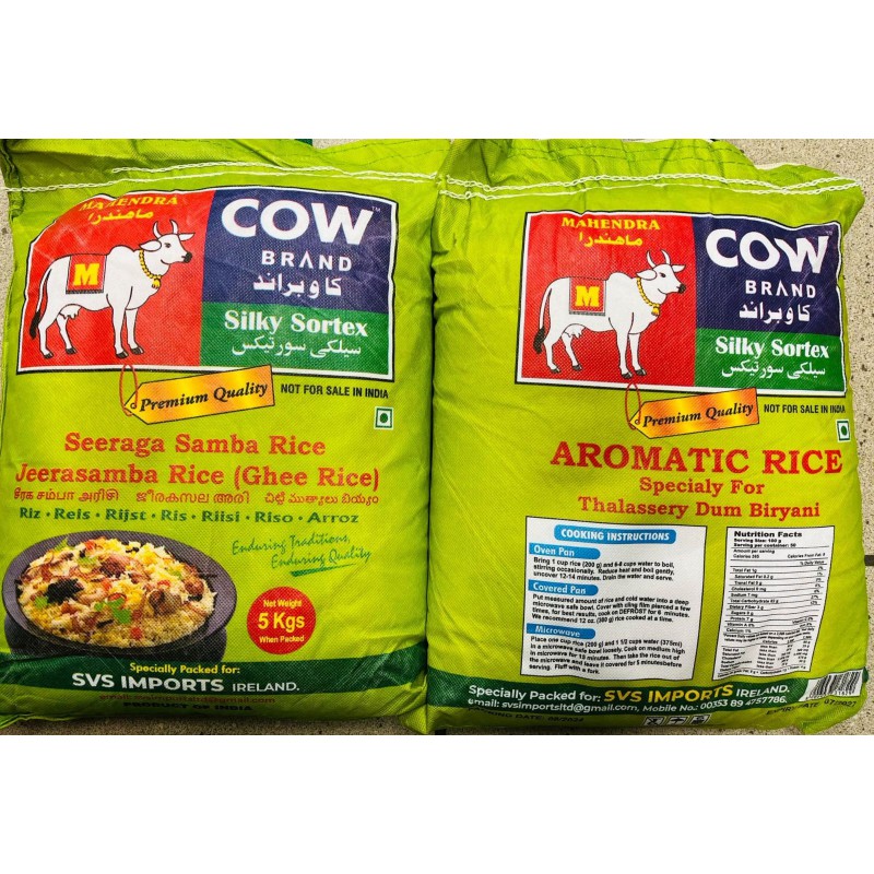 (Rice) Cow Brand Jeerasamba Rice 5kg (Chitti mutyalu)